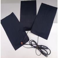 China Custom 12V Heating Pad 30x15cm 3 Pads in One USB Cloth Heater with Switch Controller for Chair for sale