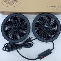 China Summer Workerwear Fan Jacket 100% Cotton Long Sleeve with 10000mAh Power Bank for Welder for sale