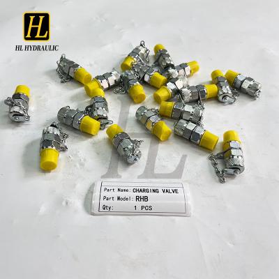 China HANWOO Hydraulic Breaker Charging Valve N2 Nitrogen Gas Charge Valve High Grade Steel Construction for sale