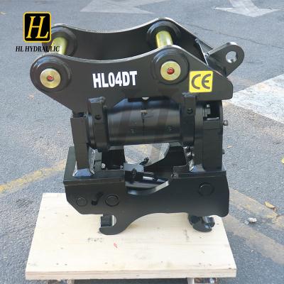 China HL04DT Hydraulic Rotary Quick Hitch for 5-8 Ton Excavators 360 Degree Rotation for sale