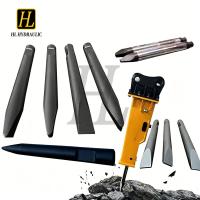 China SAGA MSB250 Hydraulic Breaker Chisel 42CRMO Alloy Steel Spare Parts 80mm for sale