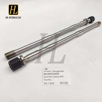 China Daemo DMB70 Hydraulic Hammer Through Bolt with Nut Assembly 42CrMo High Tensile Strength Spare Part for sale