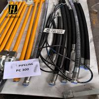 China Komatsu PC300 PC400 Hydraulic Breaker Pipeline Kit 42CrMo Steel Weld Weld Free Type High Pressure Excavator Hose Assembly for sale