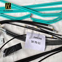 China KOBELCO SK70-11 Hydraulic Breaker Pipeline Kit 42CrMo Steel Weld and Weld-Free Type Excavator Auxiliary Hose Assembly for sale