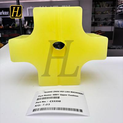 China SOOSAN SB81 C33350 Hydraulic Breaker Upper Damper PU Wear Plate Shock Absorber 80mm for sale