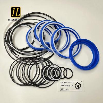 China MTB120 Hydraulic Breaker Seal Kit Repair Kit Replacement Sealing Set 0.45kg PU NBR PTFE for sale