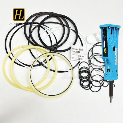 China SAGA400 Oil Seal Hydraulic Hammer Rock Breaker Repair Spare Parts Seal Kit for sale