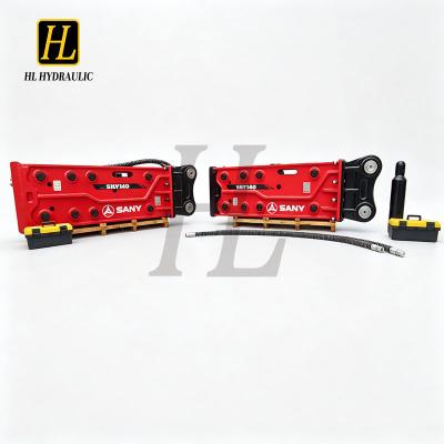 China SHY40 Box Type Silenced Top Type Side Type Hydraulic Breaker 140mm Chisel for 18-26 Ton Excavator for sale