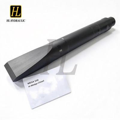 China Mega330 Mega416  Wedge Chisel Moil Chisel Hydraulic Breaker Moil Type Chisel Wedge Point Chisel for Excavator Spare Parts for sale