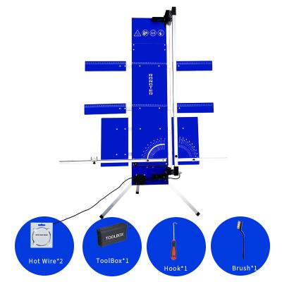 China EPS Foam Wire Foam Cutting Machine With Wings 200W Three Table for sale