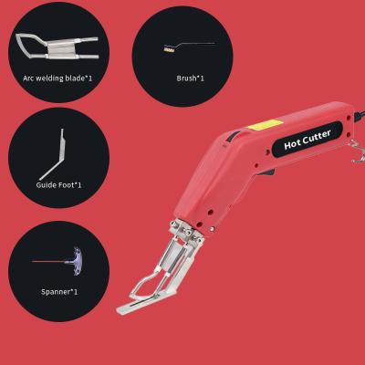 China Controllable Temperature Rope Fabric Heat Knife With Arc Welding Blade for sale