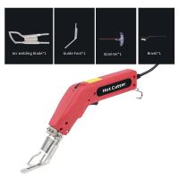 China Controllable Temperature Rope Fabric Heat Knife With Arc Welding Blade for sale