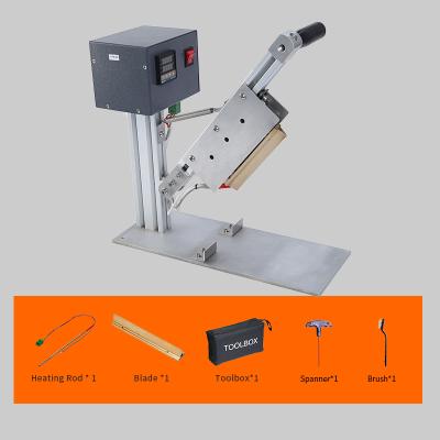 China Cord Fabric Heat Cutter Guillotine Type 300W 150mm for sale