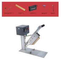 China Cord Fabric Heat Cutter Guillotine Type 300W 150mm for sale