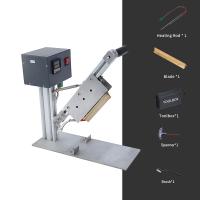 China Guillotine Type Fabric Heat Cutter With Minimum Smoke And No Burned Ends for sale