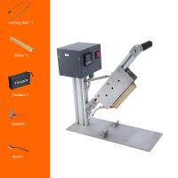 China Guillotine Type Fabric Heat Cutter With Minimum Smoke And No Burned Ends for sale
