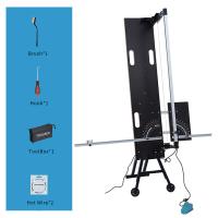 China EPS Foam Hot Wire Cutting Machine Double Table With Metal Tube Table Legs And Foot Switch for sale