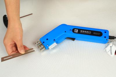 China Blue Handheld Hot Cutter 100mm Stainless Steel Blade For EPP EPS for sale