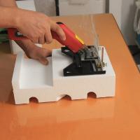 China Handheld Open Slot Heat Foam Cutting Cutter For Pearl Sponge XPS for sale