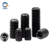 China DIN916 Black Oxide Hex Nuts And Bolts Set Carbon Steel Grade 12.9 33H 45H for sale