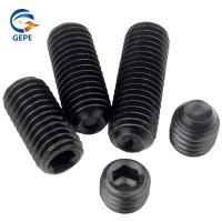 China DIN916 Black Oxide Hex Nuts And Bolts Set Carbon Steel Grade 12.9 33H 45H for sale