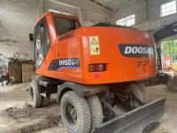 China Smart Control Used Excavator DH150W-7 Doosan Wheel Excavator 2012 Year for sale