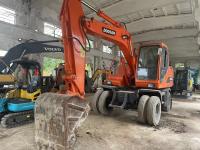 China Smart Control Used Excavator DH150W-7 Doosan Wheel Excavator 2012 Year for sale