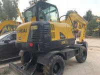 China Used R60W-7 Mini Hyundai Wheeled Excavator Stable And High Efficiency for sale