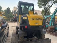 China Used R60W-7 Mini Hyundai Wheeled Excavator Stable And High Efficiency for sale