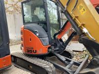 China Original Japan Used Hitachi ZX35U-5N Mini Excavator In Excellent Condition/Used Japanese Mini Excavator With Swing Arm And EPA Engine for sale