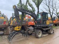 China 2018 Year Used SDLH LG670BM Wheel Excavator With Hydraulic Climp for sale