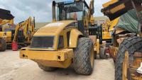 China Original Color Used Caterpillar CS-683E Single Drum Road Roller In Excellent Condition for sale