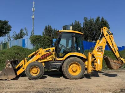 China Original Color JCB 3CX Used Backhoe Loader 4 Wheel Drive for sale
