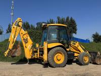 China Original Color JCB 3CX Used Backhoe Loader 4 Wheel Drive for sale