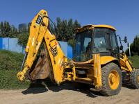 China Original Color JCB 3CX Used Backhoe Loader 4 Wheel Drive for sale