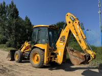 China Original Color JCB 3CX Used Backhoe Loader 4 Wheel Drive for sale