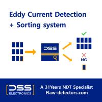 China Eddy current flaw detector for Cylindrical roller crack detection FET-9HS for sale