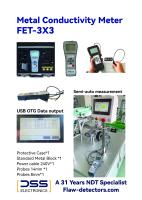 China 60 KHz And 500 KHz Metal Conductivity Meter 0.51% - 112% IACS (full scale) for sale