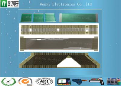 China High Precision Heat Seal Connector 0.1mm PET Based Gold Finger Zebra Conductive for sale