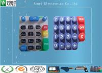 China Silkscreen Print Silicone Rubber Keypads for sale