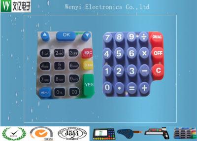 China Silkscreen Print Silicone Rubber Keypads for sale