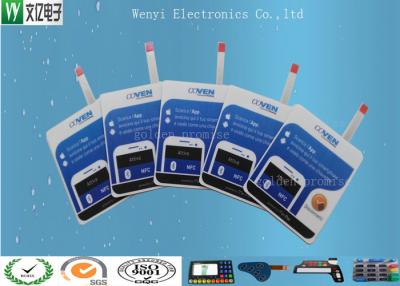 China Round One Button Membrane Switch NFC And Bluetooth Wireless Payment System for sale