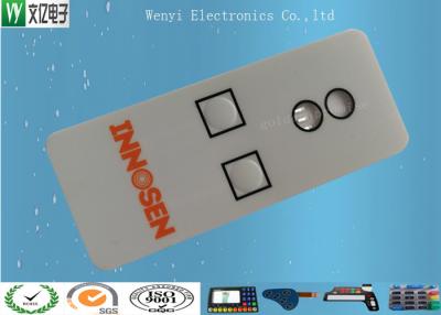 China 3M 467 Membrane Polydome Switch With 0.5mm Embossing Height / 3 Nicomatic Metal Pin for sale