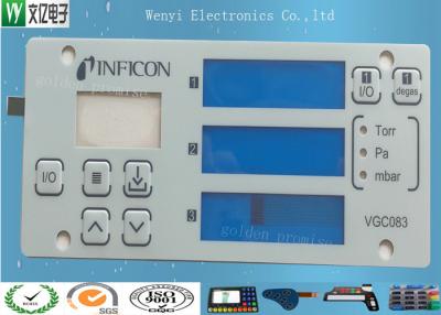 China Multi Layer Circuit Polydome Switch Control Keypad Panel Four Display Window Easy Pull Strip for sale
