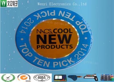 China Self Stick Epoxy Membrane Switch Overlay , High Gloss Conductive Overlay For Logo for sale
