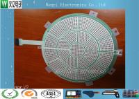China Round Green Insulate PET Flex Circuit 0.125 Mm Silver Paste Print For Sports Electronic Dart for sale