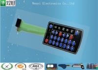 China PET Membrane Switch Connectors Pitch 2.54mm , Embossed Key Tactile Switch Keypad for sale