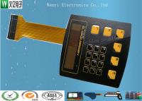 China High Glossy Metal Dome Membrane Switch With Aluminum Backplate & FPC Flexible Printed Circuit for sale