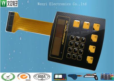 China High Glossy Metal Dome Membrane Switch With Aluminum Backplate & FPC Flexible Printed Circuit for sale