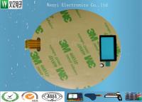 China Blue LCD Window Membrane Keypad Panel With 3M468 Back Adhesive Matte Finish for sale